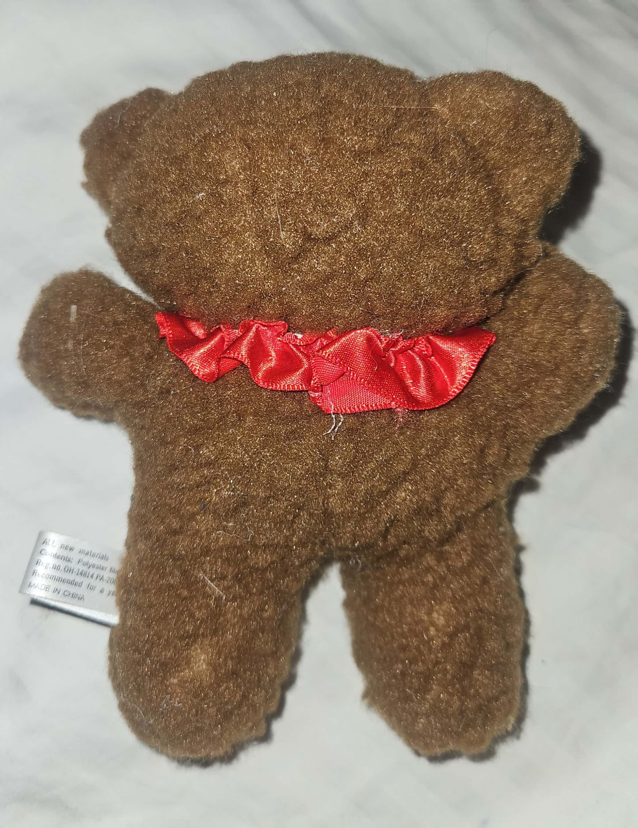 Vintage Christmas Anco Plush Teddy Bear, Stands 7" Tall - Etsy