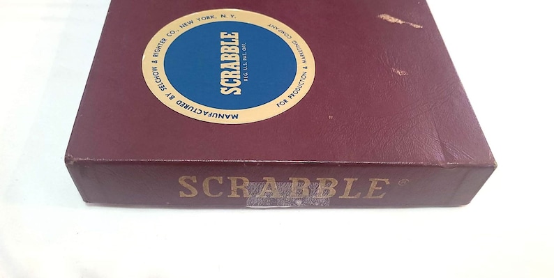 Vintage Scrabble Game by Selchow and Righter C. 1948 / 1953 - Complete ...