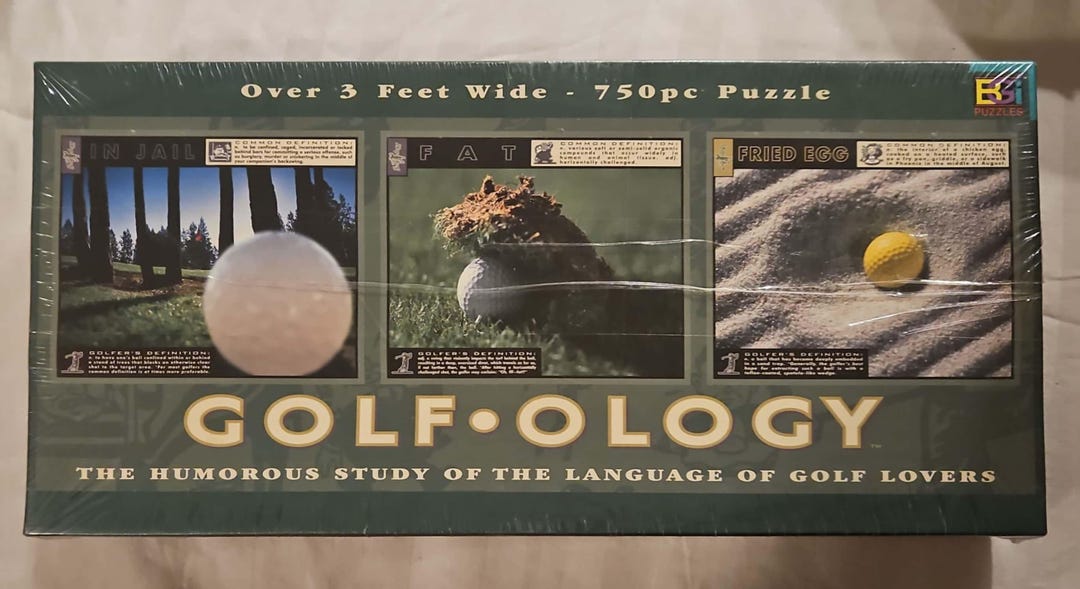 Golf Theme 750 Piece Jigsaw Puzzle Funny Humorous Golf-ology Made USA ...