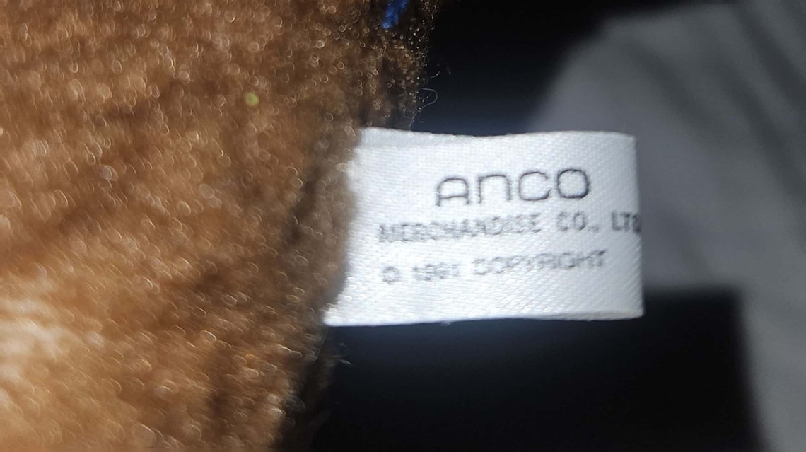 Vintage Christmas Anco Plush Teddy Bear, Stands 7" Tall - Etsy