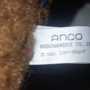 Vintage Christmas Anco Plush Teddy Bear, Stands 7" Tall - Etsy