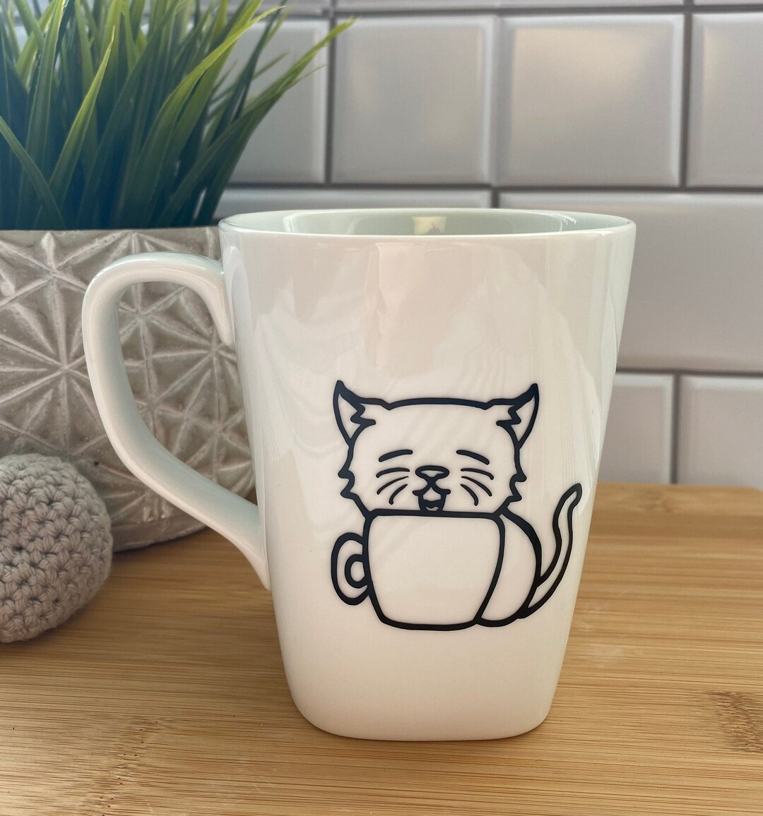 Cute Cat Mug Cartoon Coffee Tea - Etsy