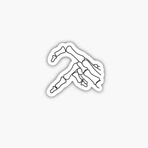 Skeleton Hand Heart Sticker, Heart Sticker, Hand Sticker, Halloween ...