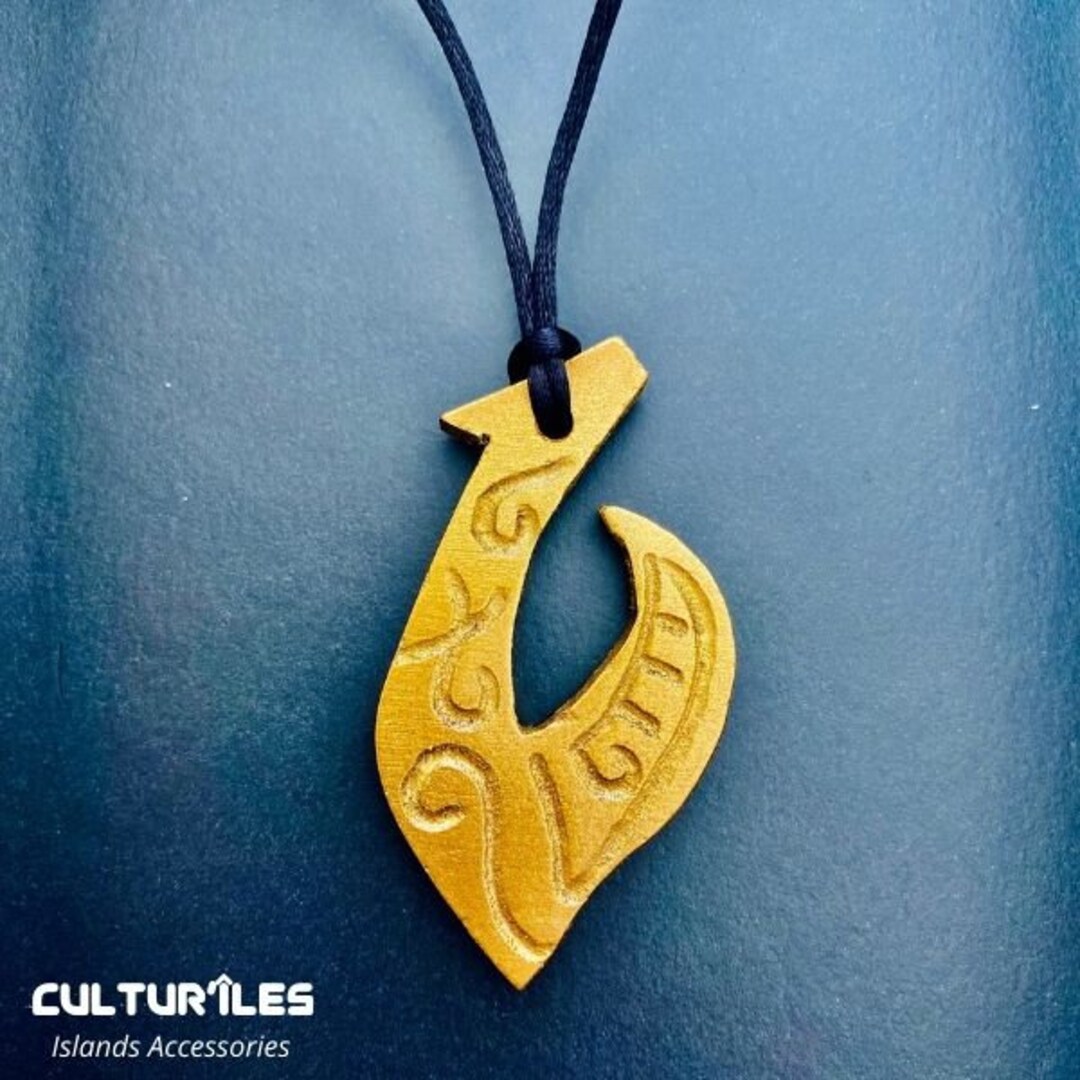 Buy Maori Maui Fish Hook Necklace, Aotearoa New Zealand Hei Matau Makau ...