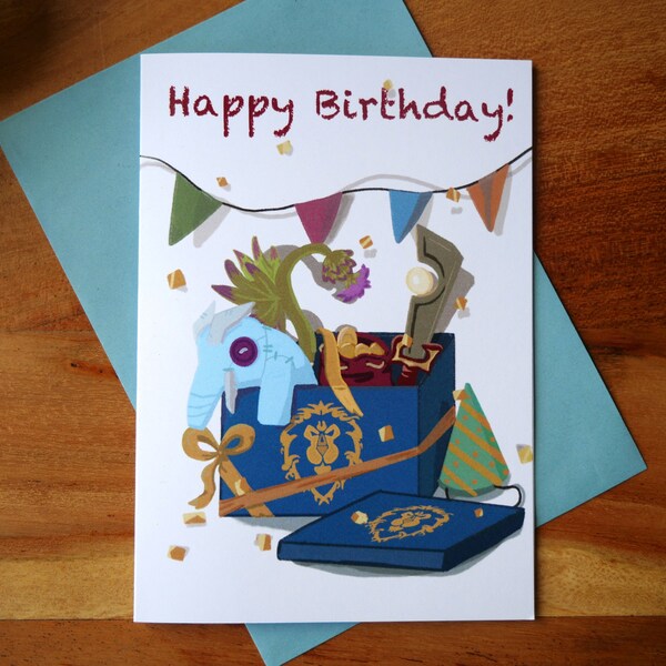 World of Warcraft Birthday Card - Etsy