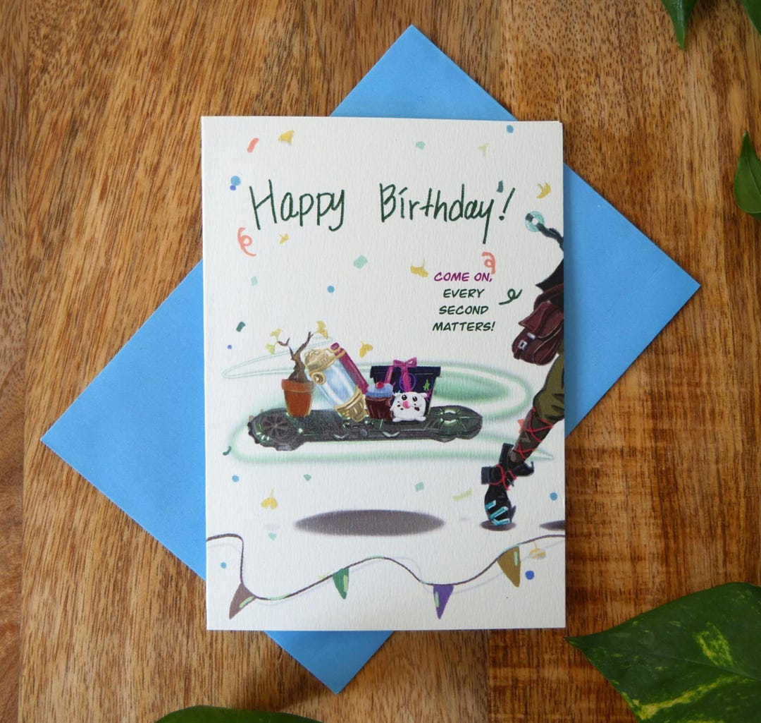 Arcane League of Legends Birthday Card: Ekko Fan Art - Etsy