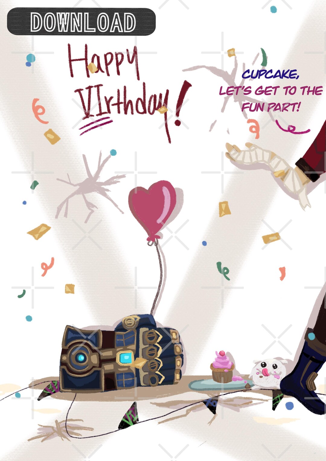 Arcane/league of Legends VI Birthday, High Quality Digital File - Etsy