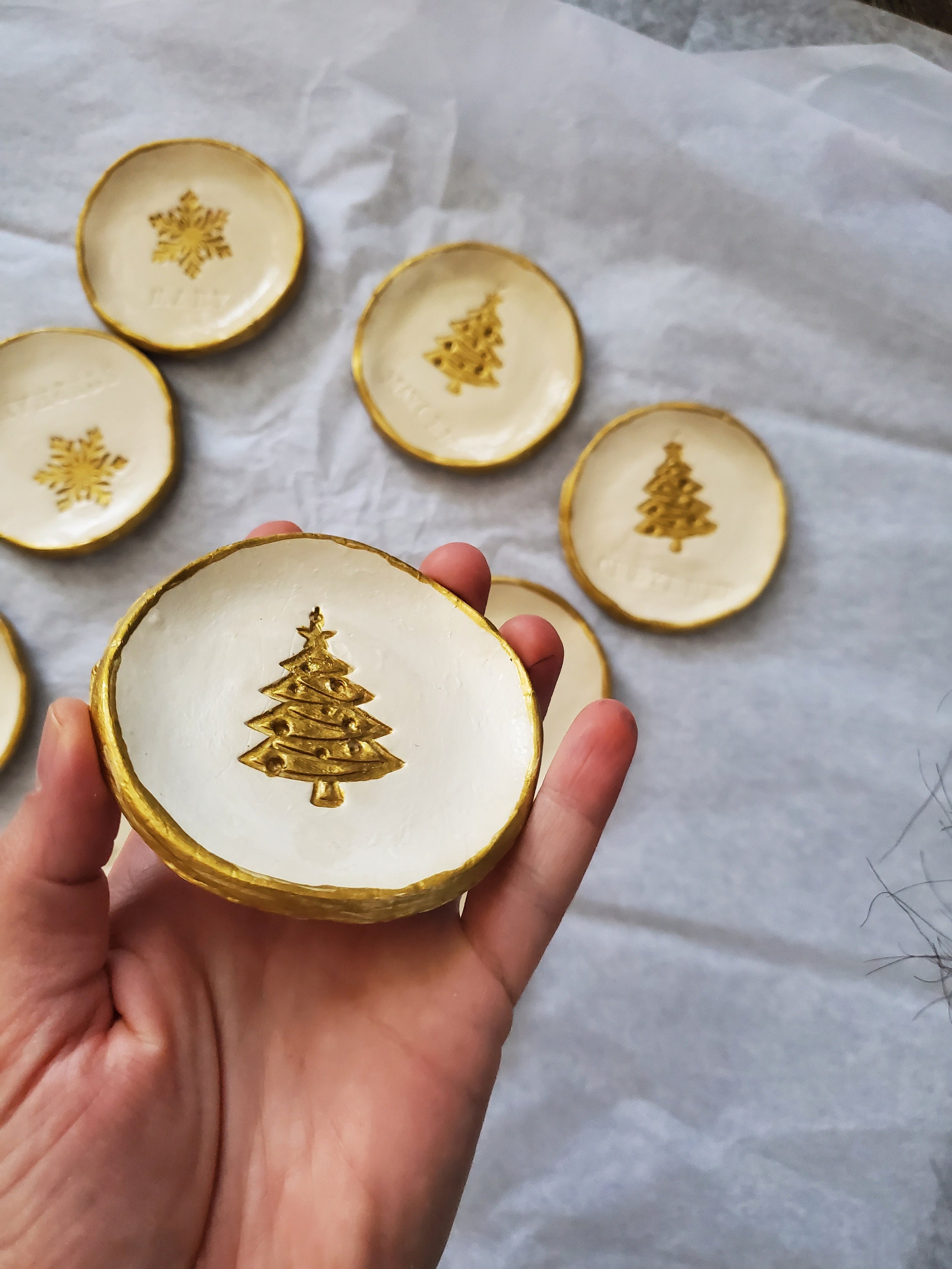 Christmas Trinket Dish, Christmas Gift, Ring Dish, Christmas Present ...