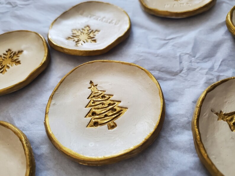 Christmas Trinket Dish, Christmas Gift, Ring Dish, Christmas Present ...