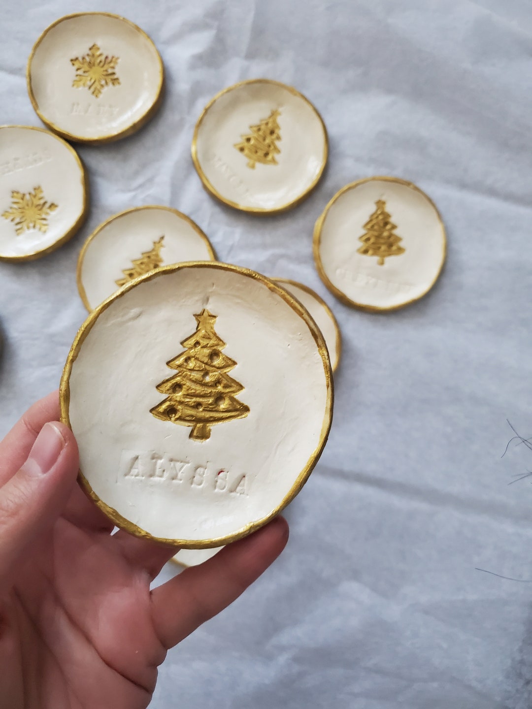 Christmas Trinket Dish, Christmas Gift, Ring Dish, Christmas Present, Simple Christmas Gift - Etsy