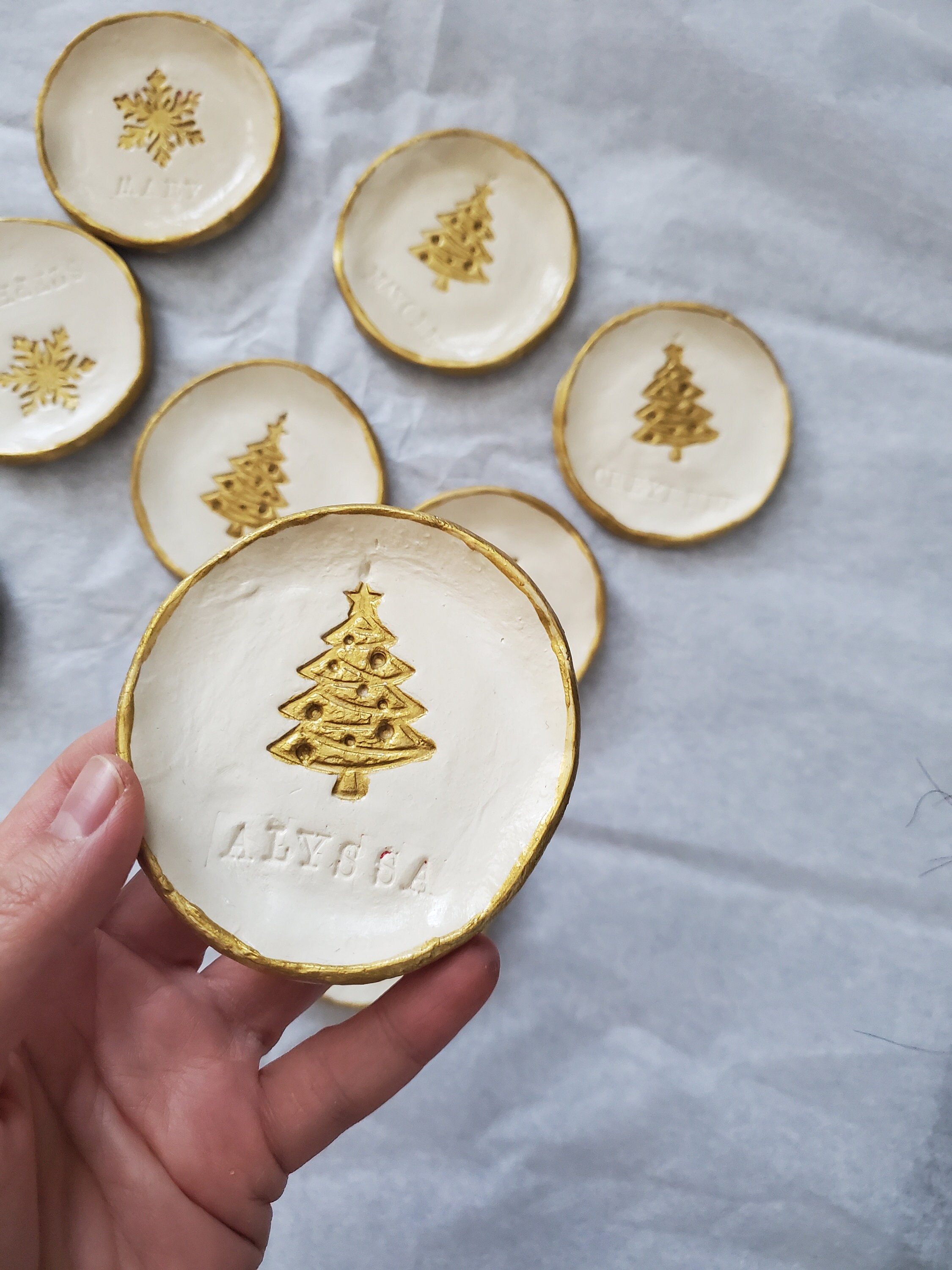 Christmas Trinket Dish, Christmas Gift, Ring Dish, Christmas Present ...