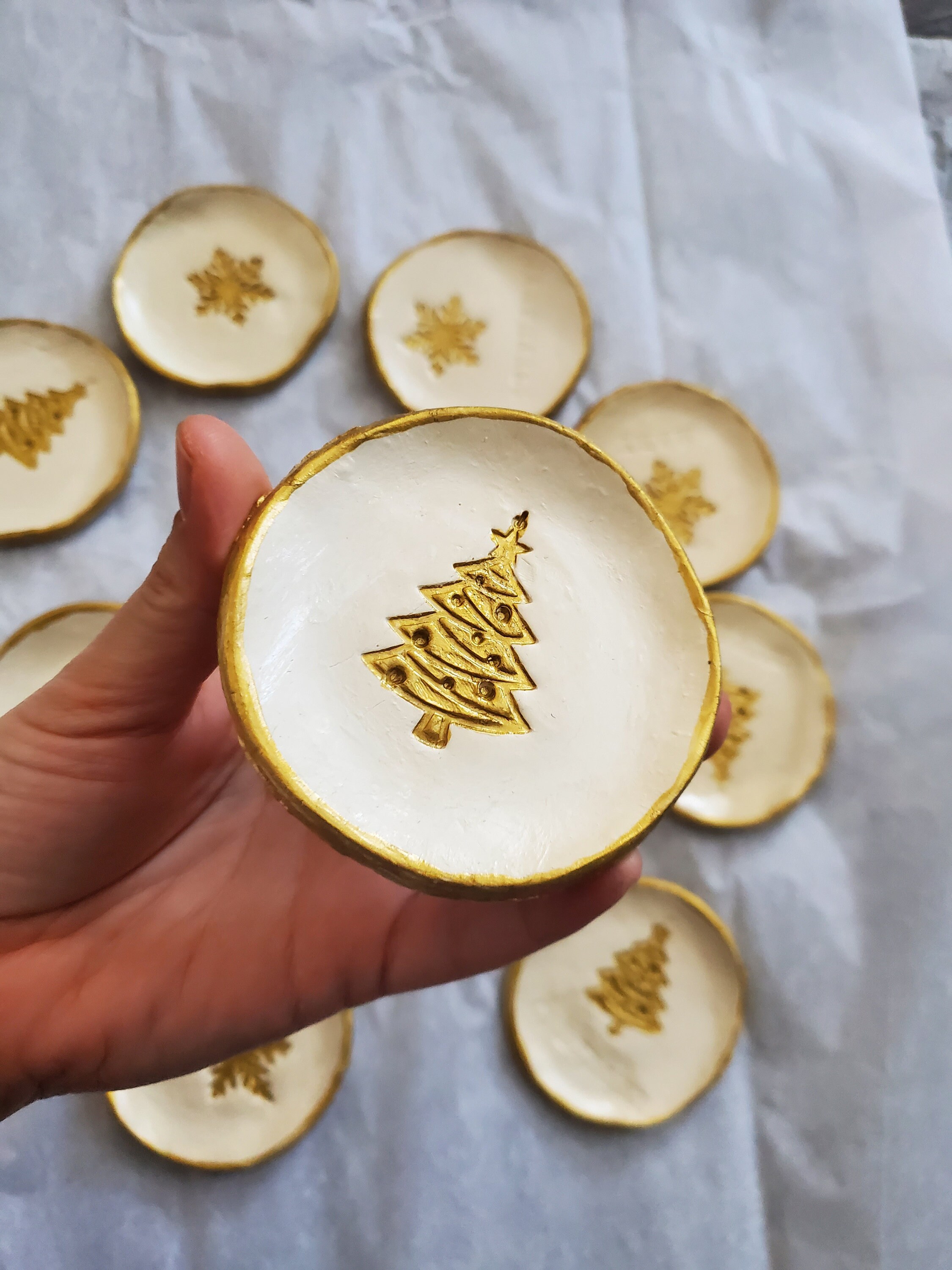 Christmas Trinket Dish, Christmas Gift, Ring Dish, Christmas Present ...