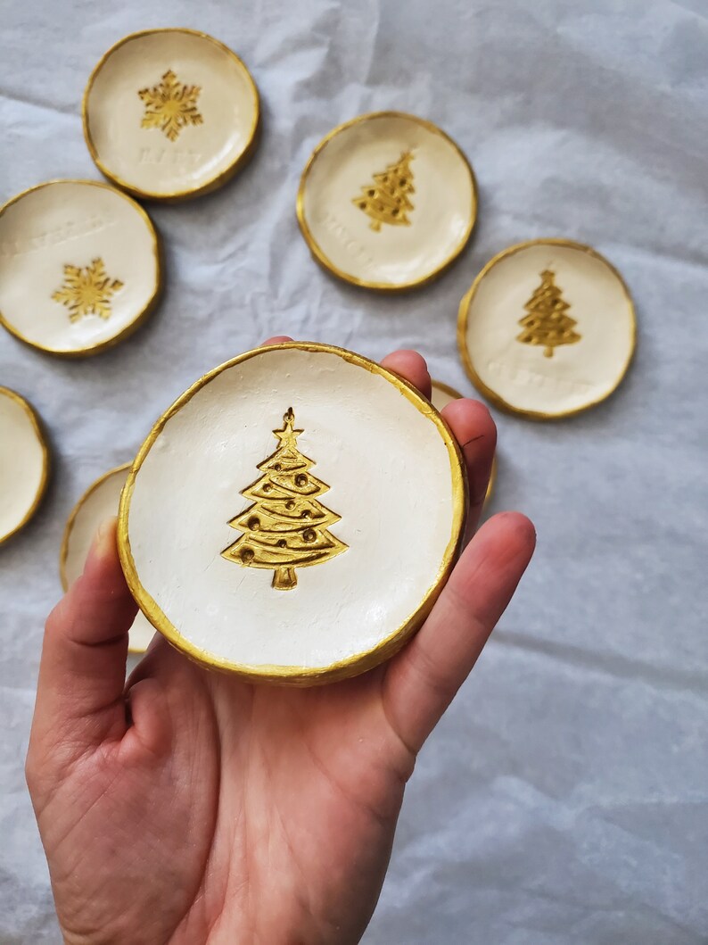 Christmas Trinket Dish, Christmas Gift, Ring Dish, Christmas Present ...