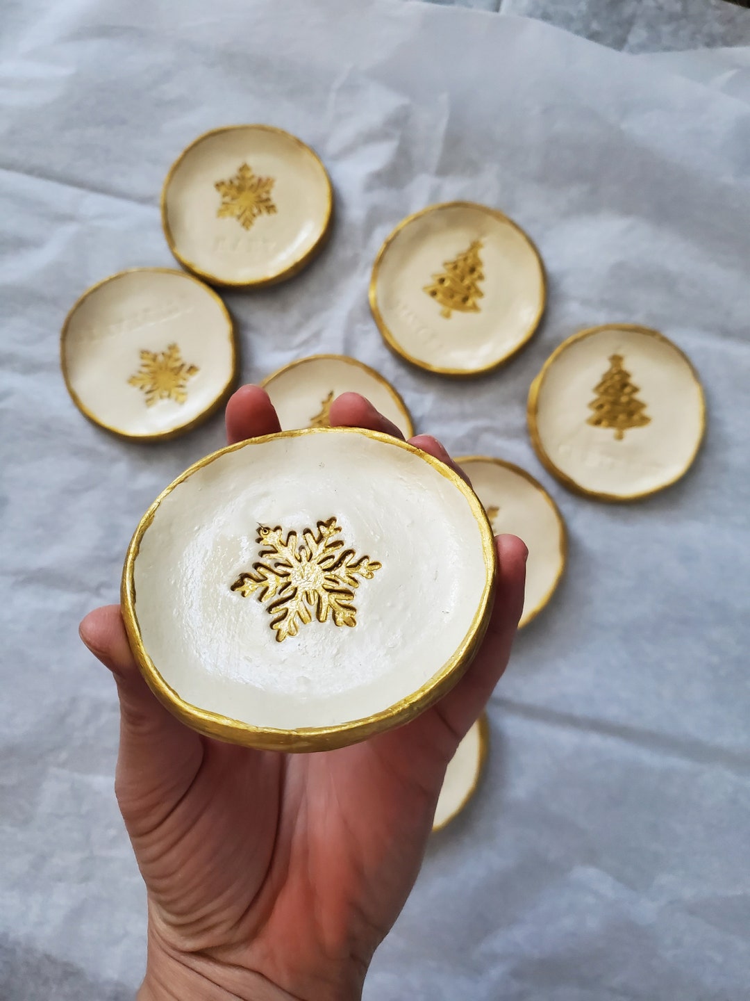 Christmas Trinket Dish, Christmas Gift, Ring Dish, Christmas Present ...