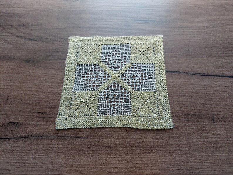 Vintage Scandinavian Hand Embroidered Linen Table Mat, Linen Doily ...