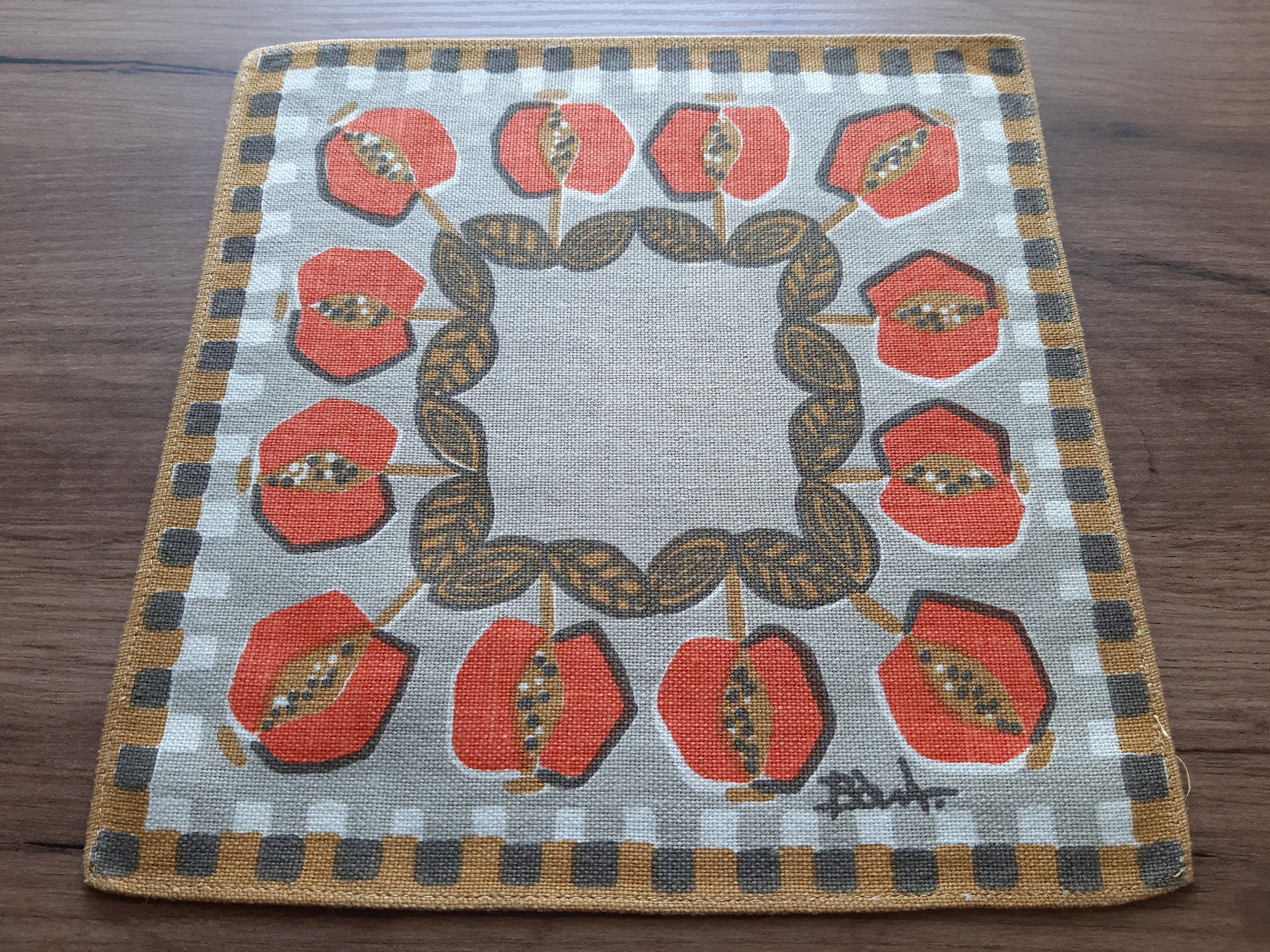 Vintage Scandinavian Designed With Signature Table Mat, Table Decor ...