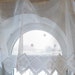 Vintage Snow White Translucent Polyester Valance Curtain , Net Curtains ...