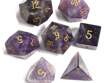 Amethyst Dice - Etsy