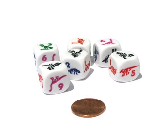 Dice Set Dinosaur - Etsy