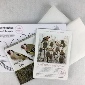 Goldfinches and Teasels Applique Fabric Kit - Etsy UK