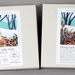 Sitting Hare Applique Kit - Etsy
