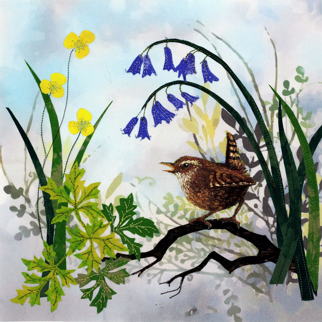 Bluebell Wren Applique Fabric Kit - Etsy