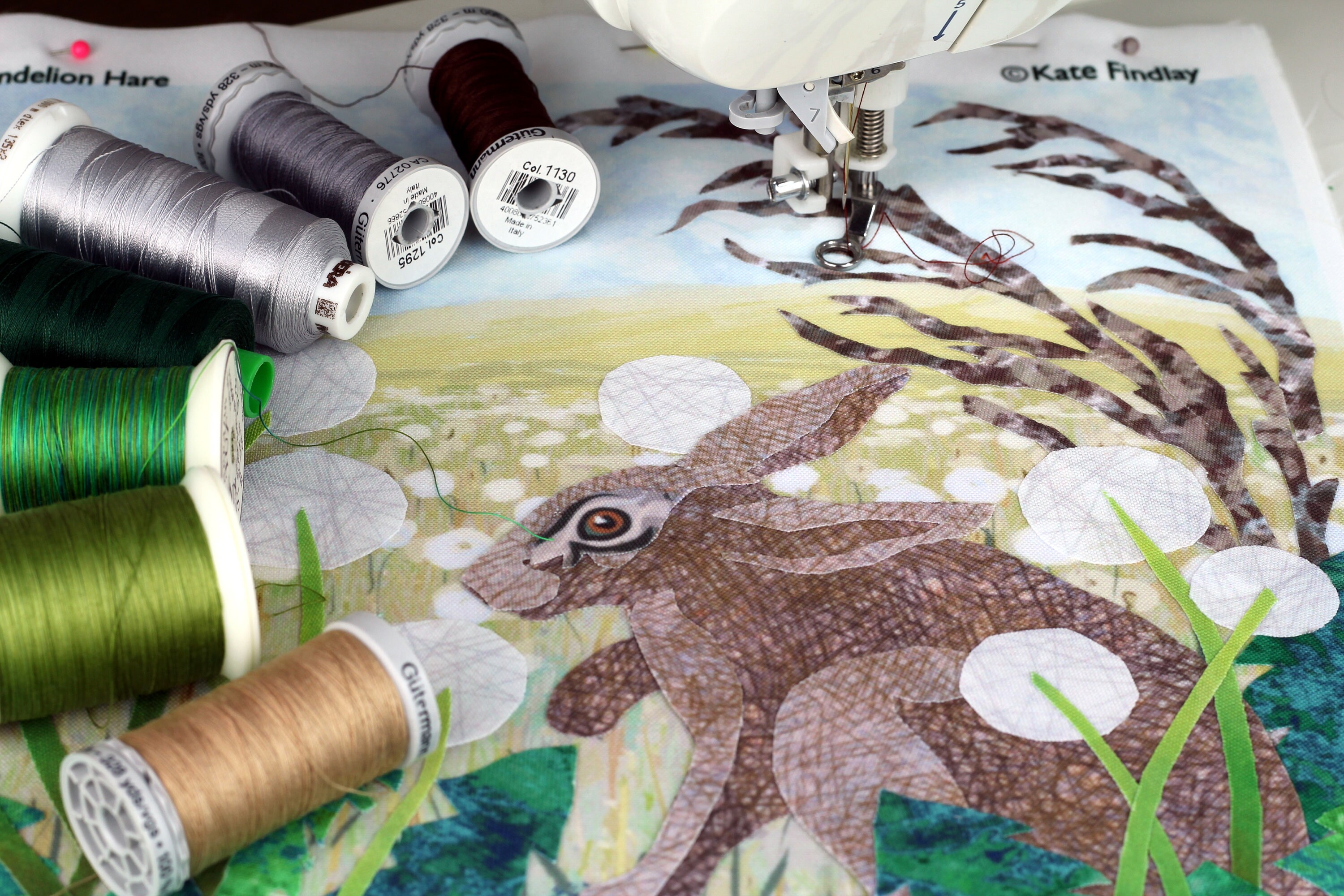 Dandelion Hare Applique Fabric Kit - Etsy