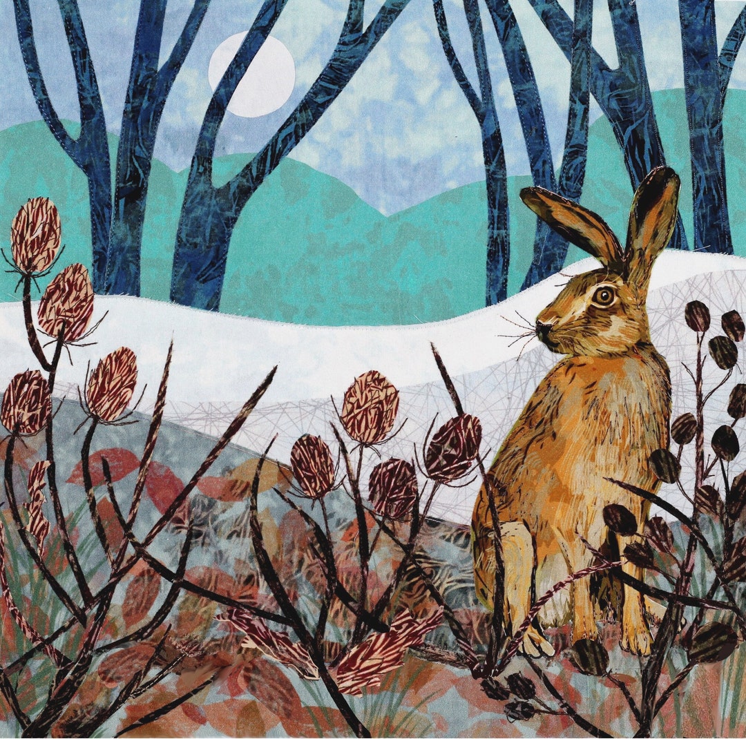 Sitting Hare Applique Kit - Etsy