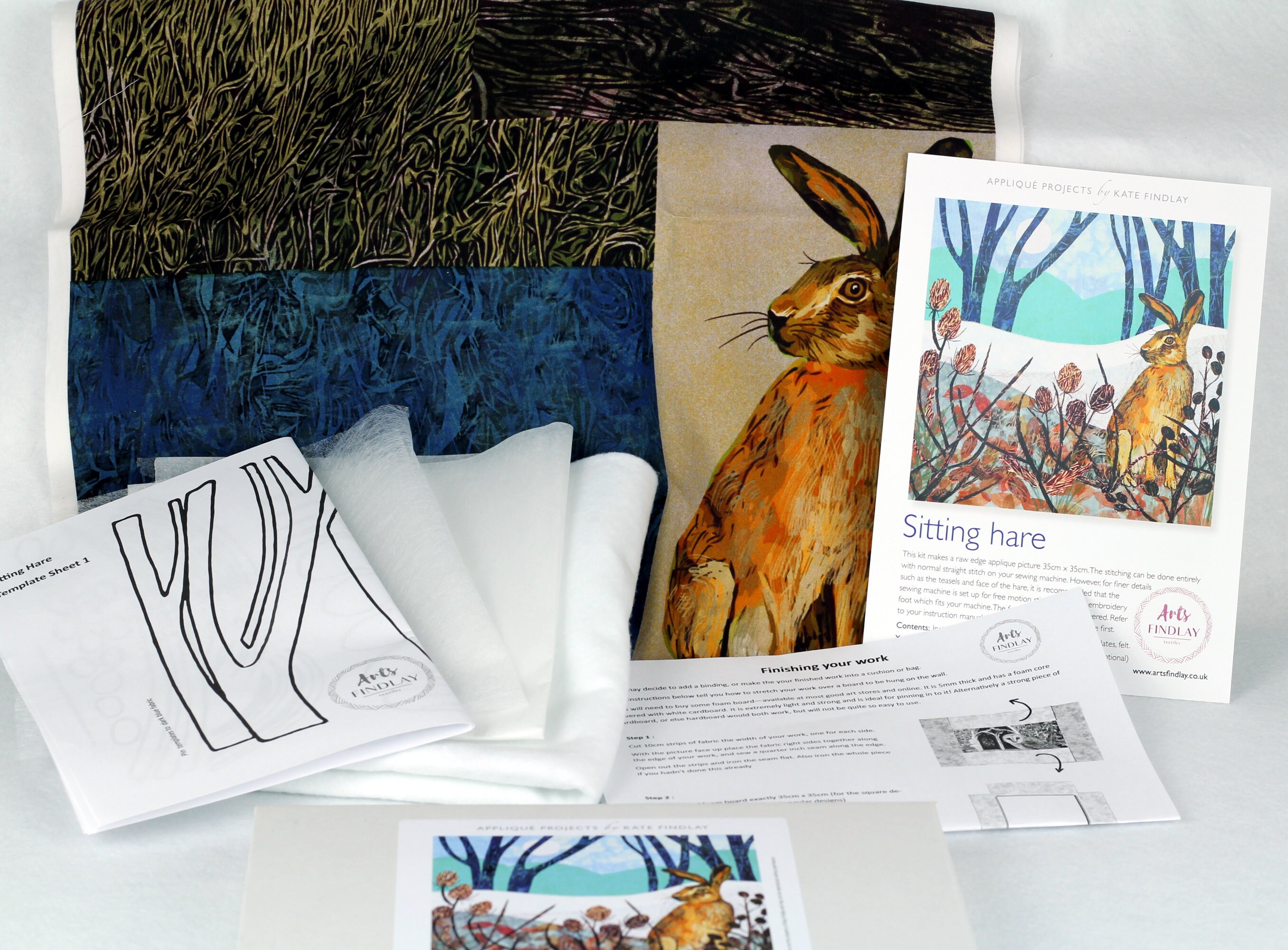 Sitting Hare Applique Kit - Etsy