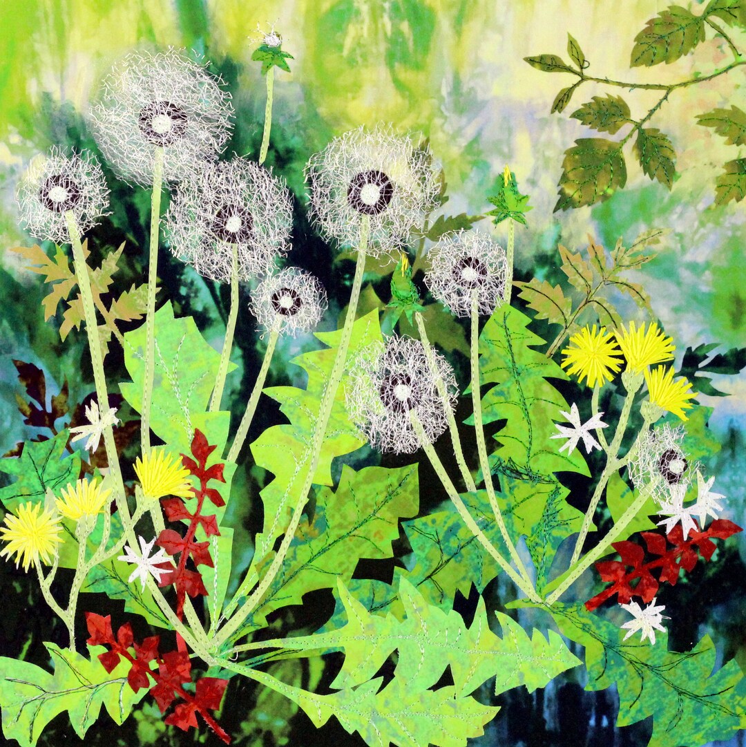 Dandelions Applique Fabric Kit - Etsy