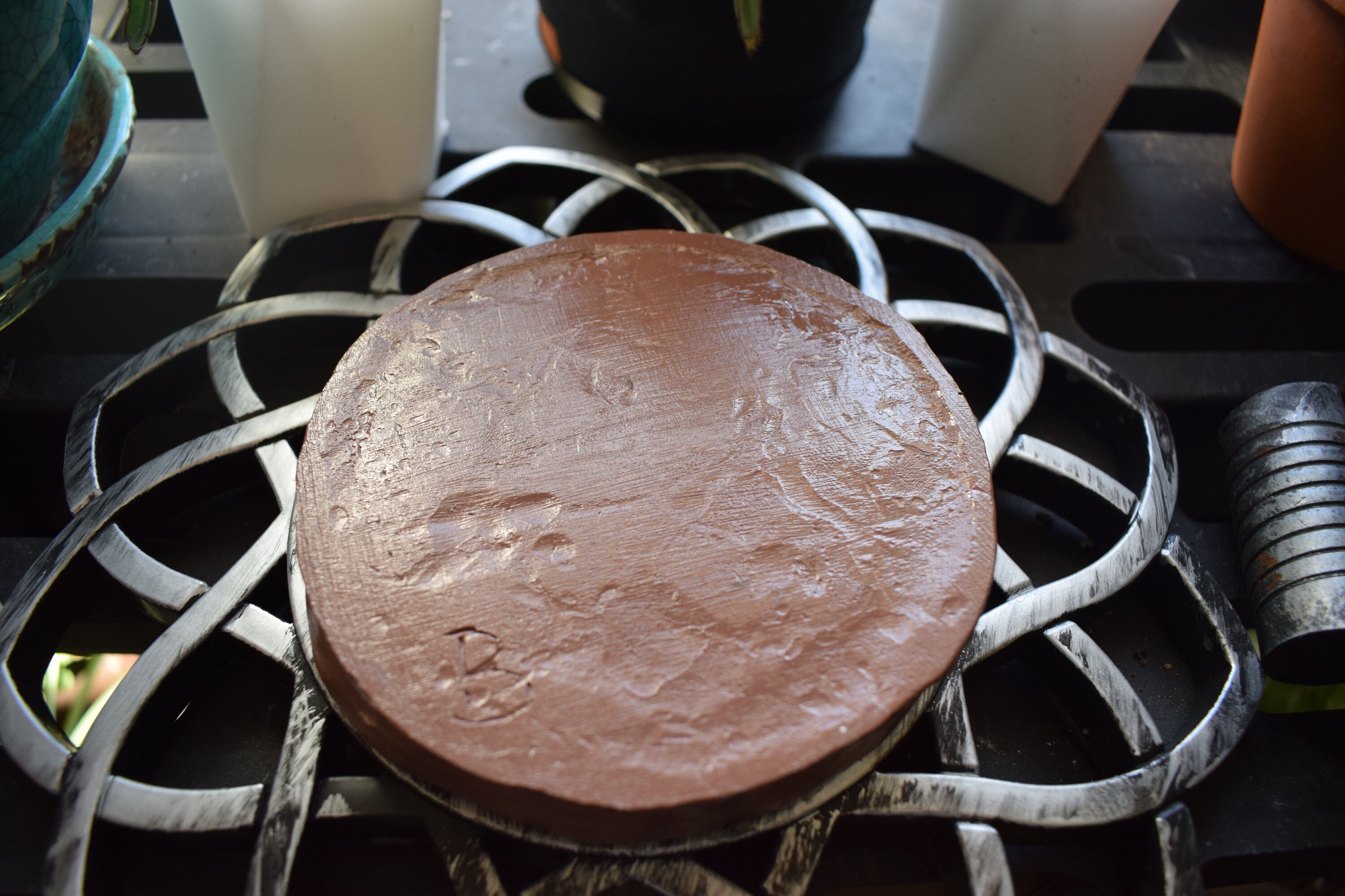 Goblin Core Clay Art Round Wall Sculpture Painting Details With Real ...