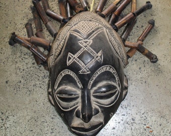 African Mask From Congo - Etsy