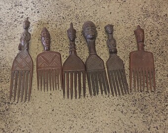 African Hair Comb - Etsy