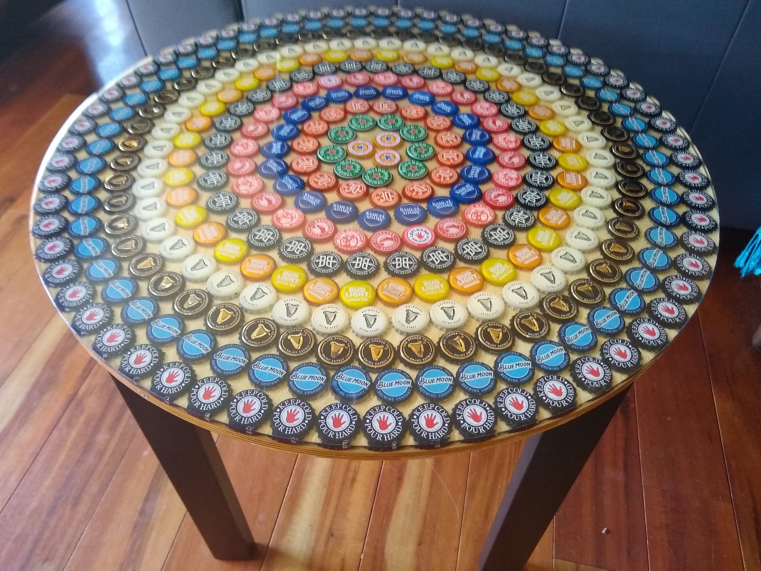Bottle Top End Table - Etsy