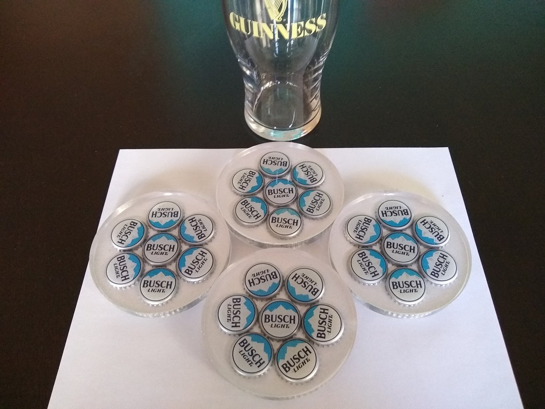 Four Pack of Bottle Top Coasters - Etsy