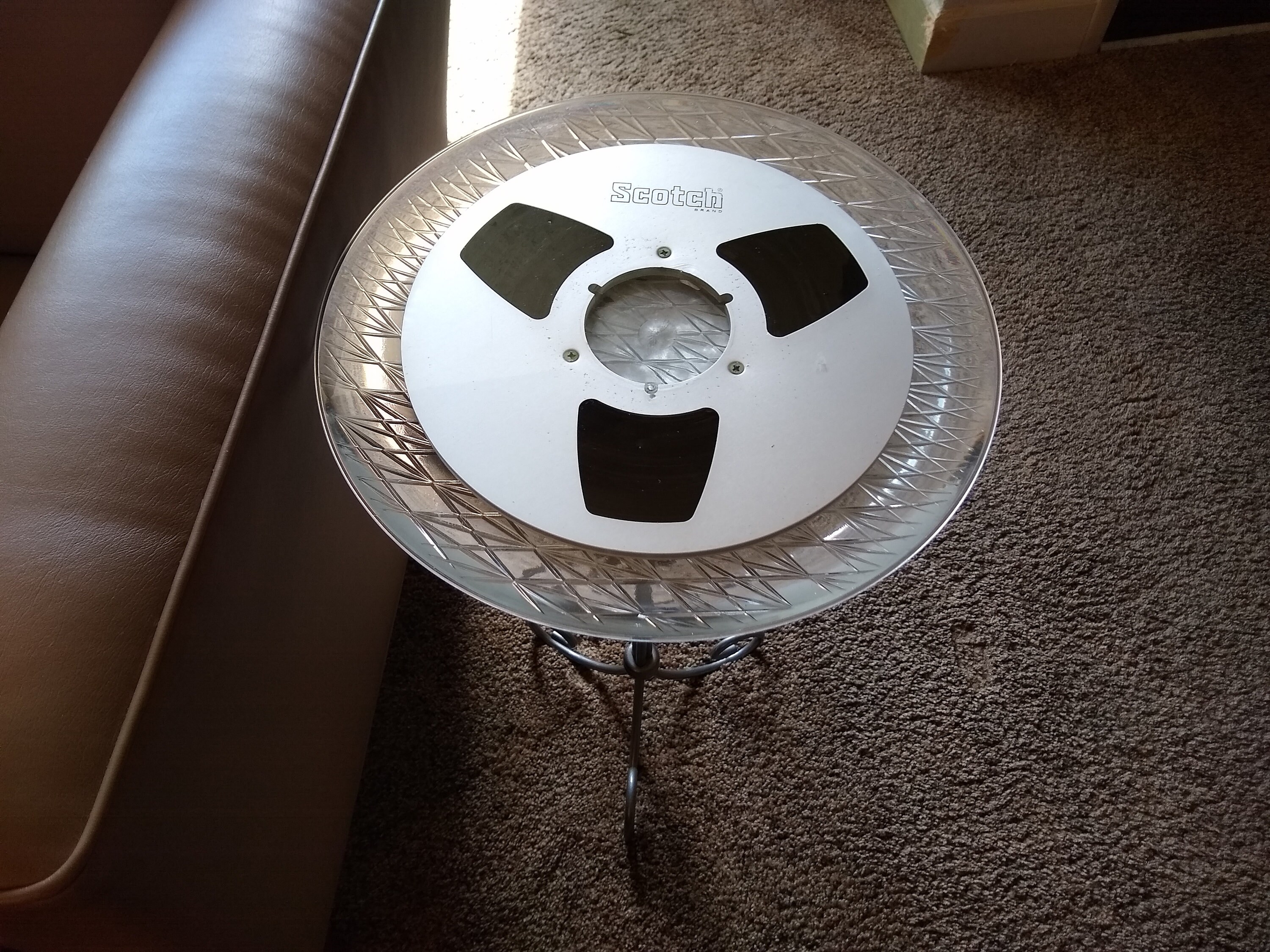 Vintage Reel to Reel End Table - Etsy