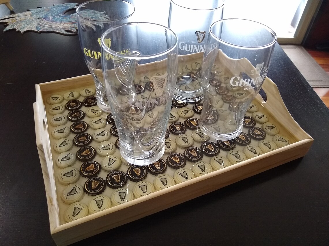 Guinness Bottle Top Serving Tray - Etsy
