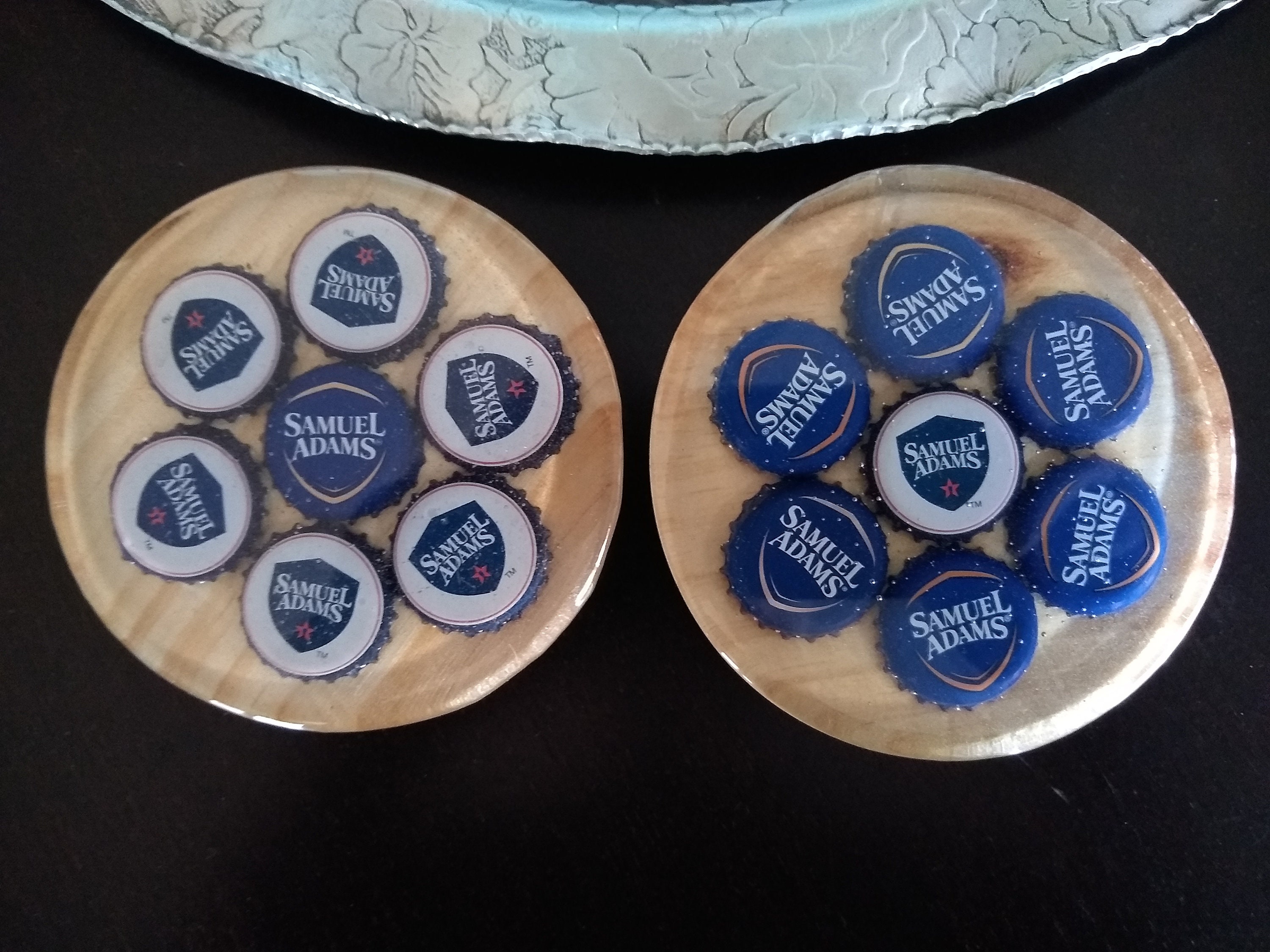Sam Adams Bottle Top Serving Tray With 2 Pack of Coasters - Etsy