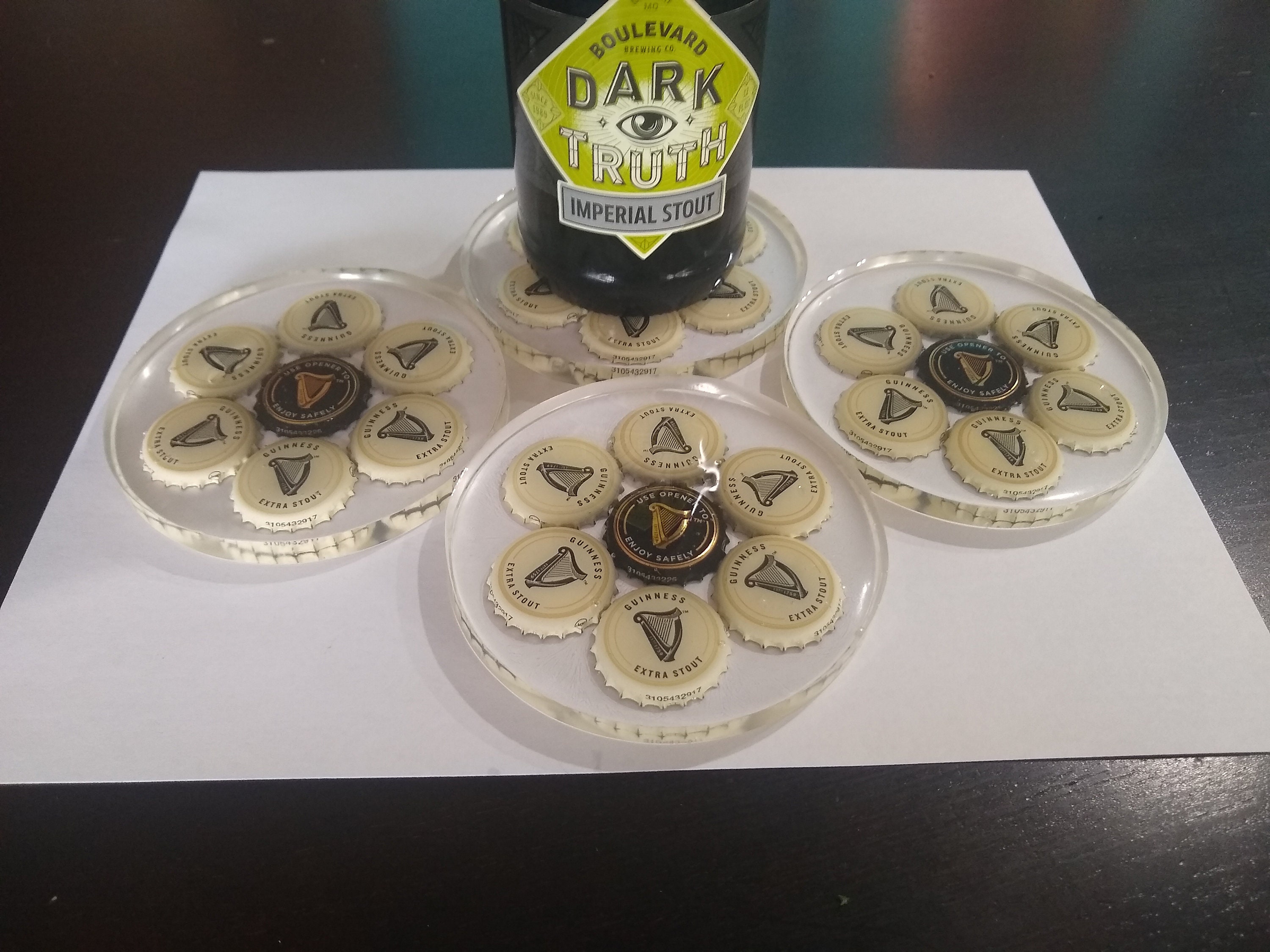 Four Pack of Guinness Coasters - Etsy