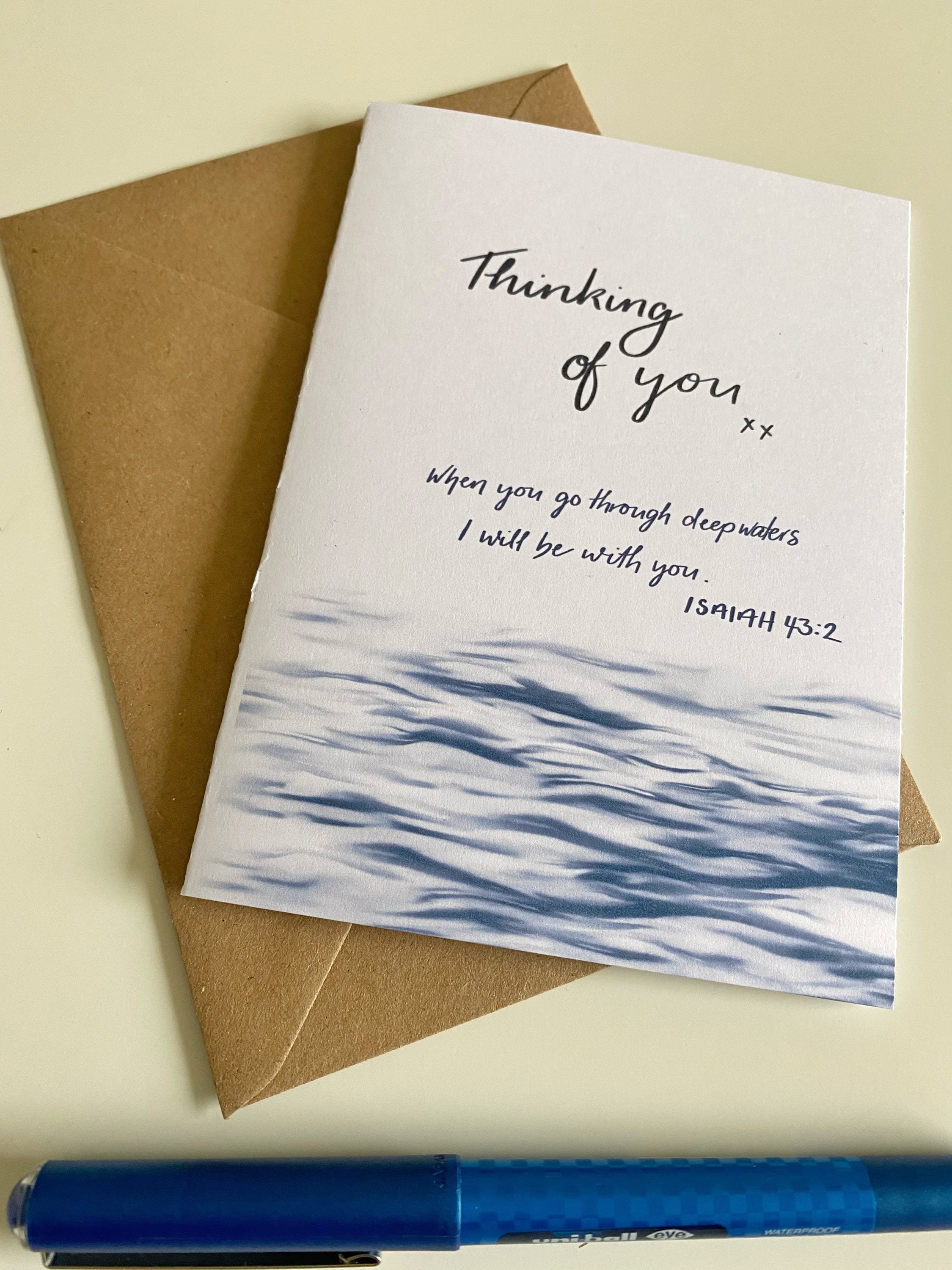 Thinking of You Christian Bible Verse Card Christian | Etsy UK