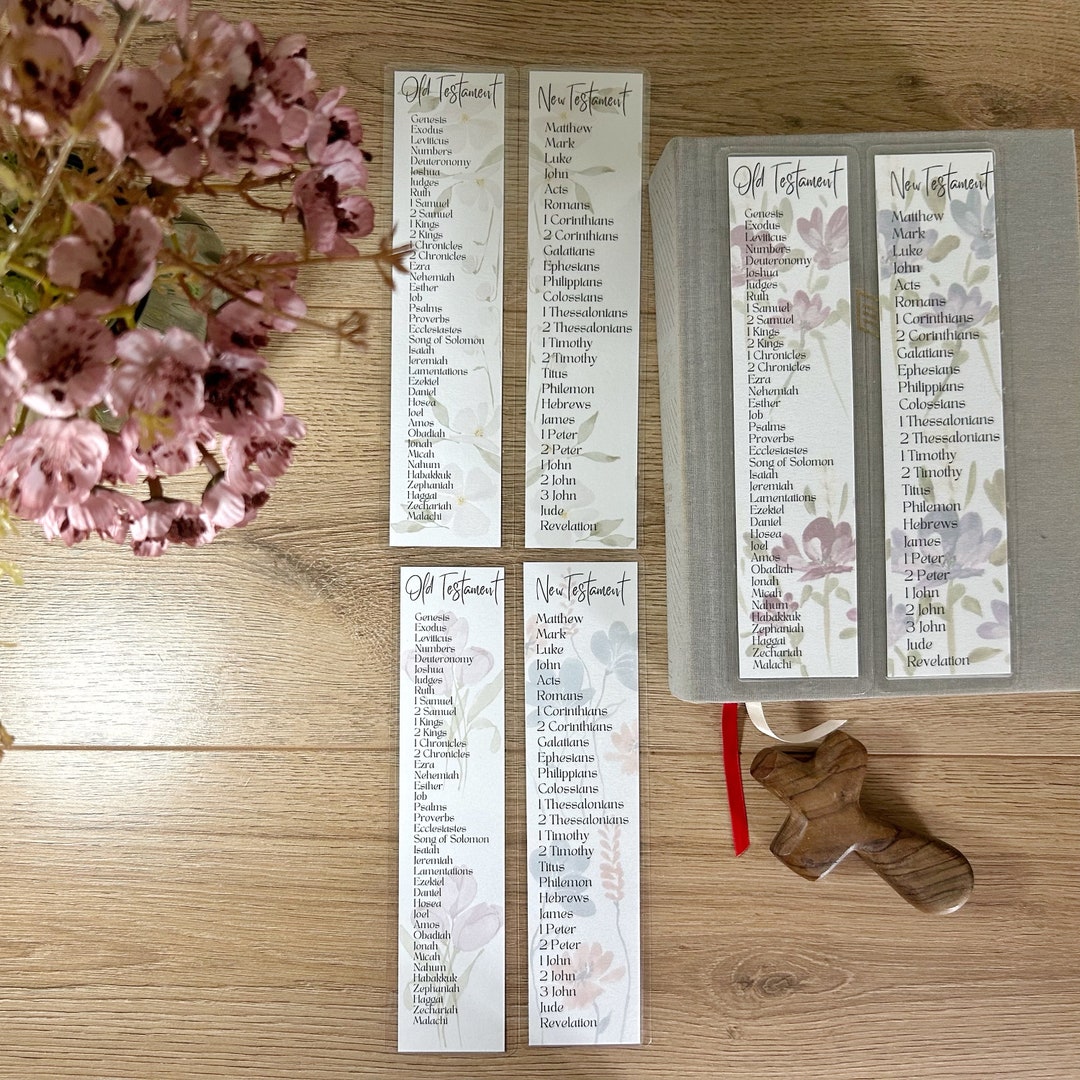 Bible Bookmarks Christian Bookmarks Bookmarks OT and NT Books of the ...