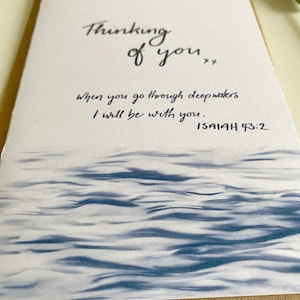 Thinking of You Christian Bible Verse Card Christian | Etsy UK