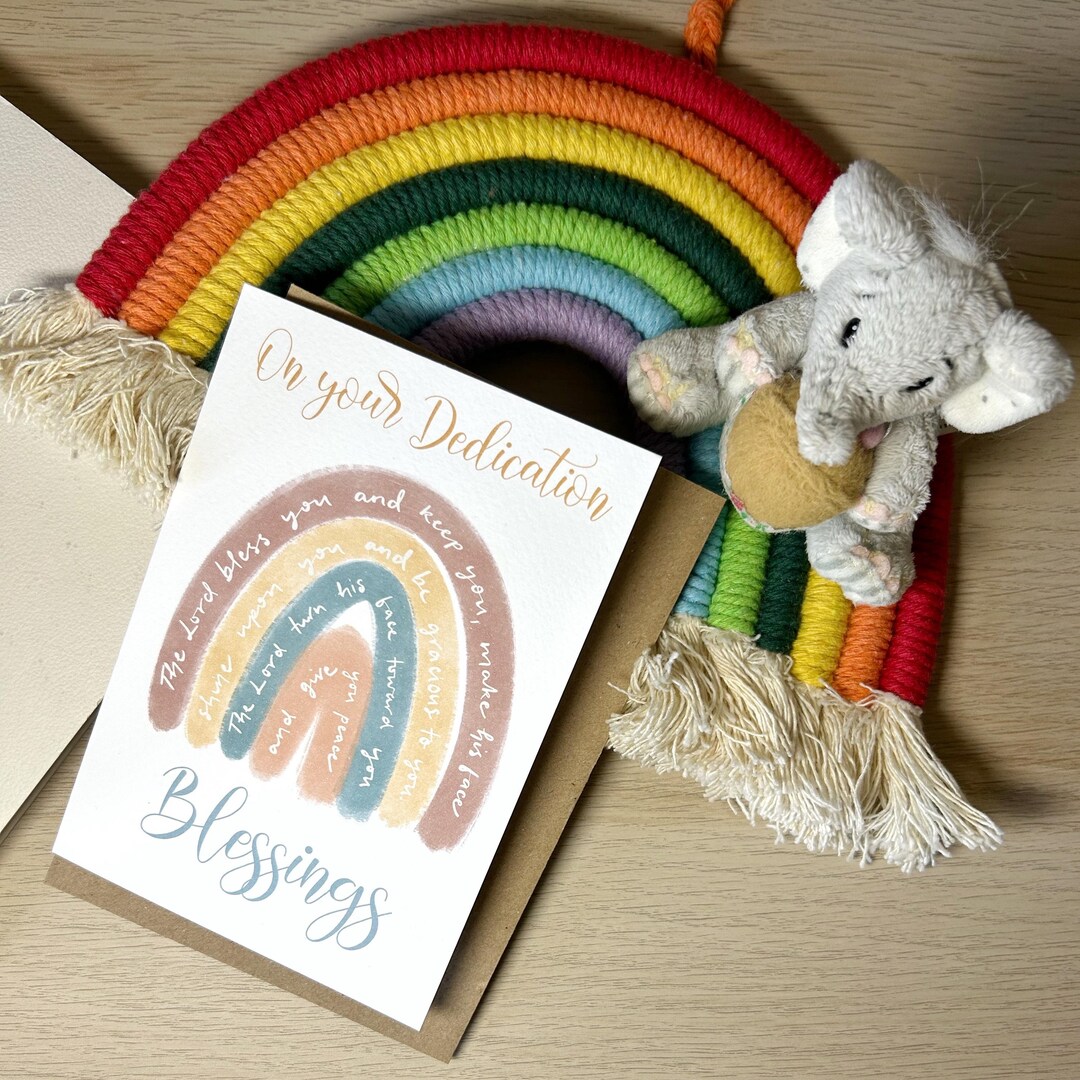 Dedication Card. Christian Dedication Card. the Blessing Card. Bible ...