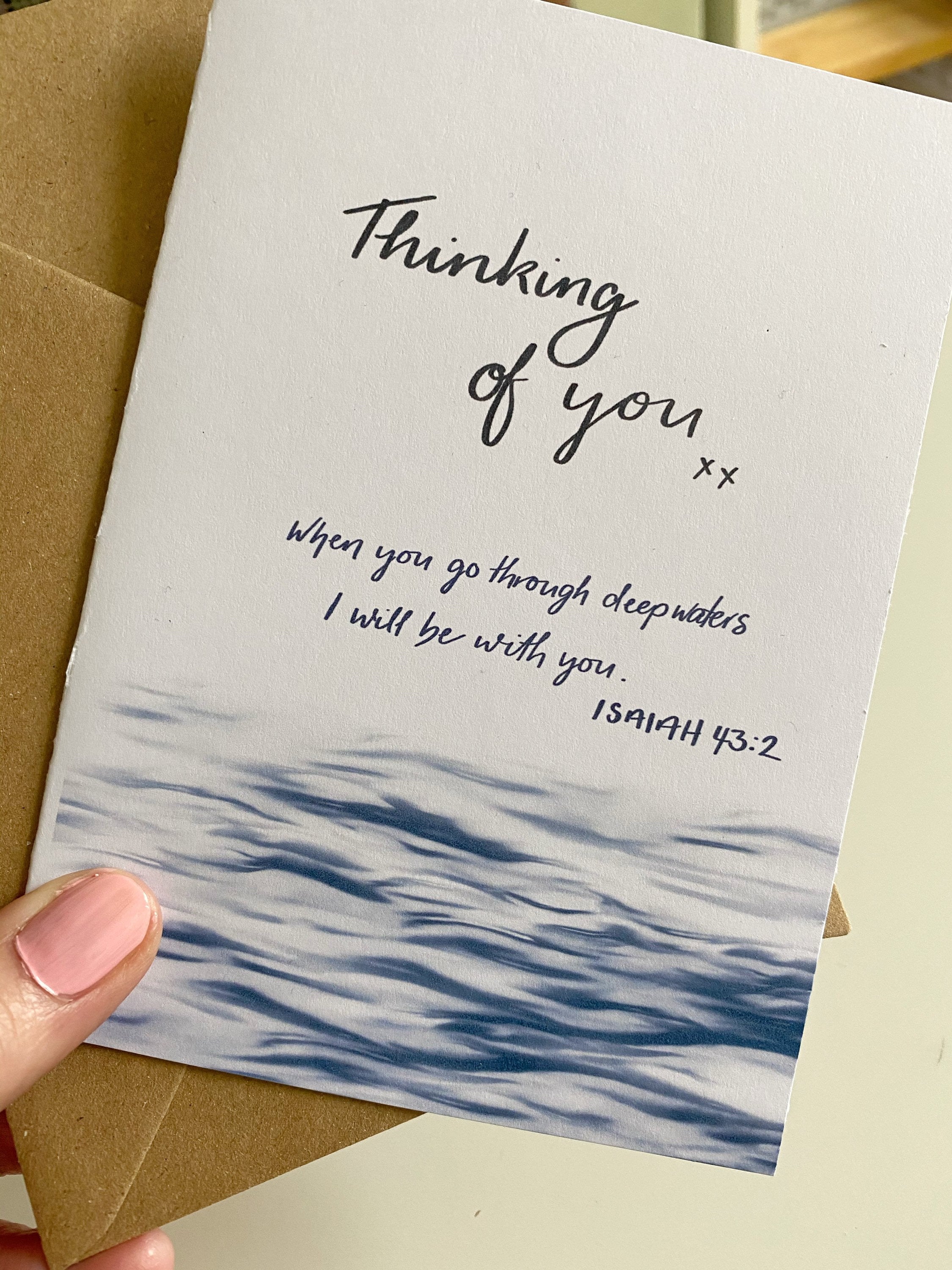 Thinking of You Christian Bible Verse Card Christian | Etsy UK