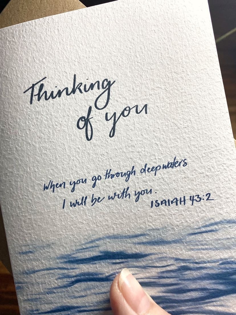 Thinking of You Christian Bible Verse Card Christian - Etsy UK