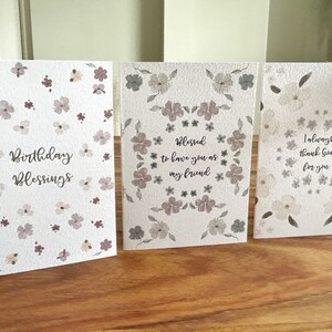 Encouraging Floral Christian Friendship Card Saying Blessed to Have You ...