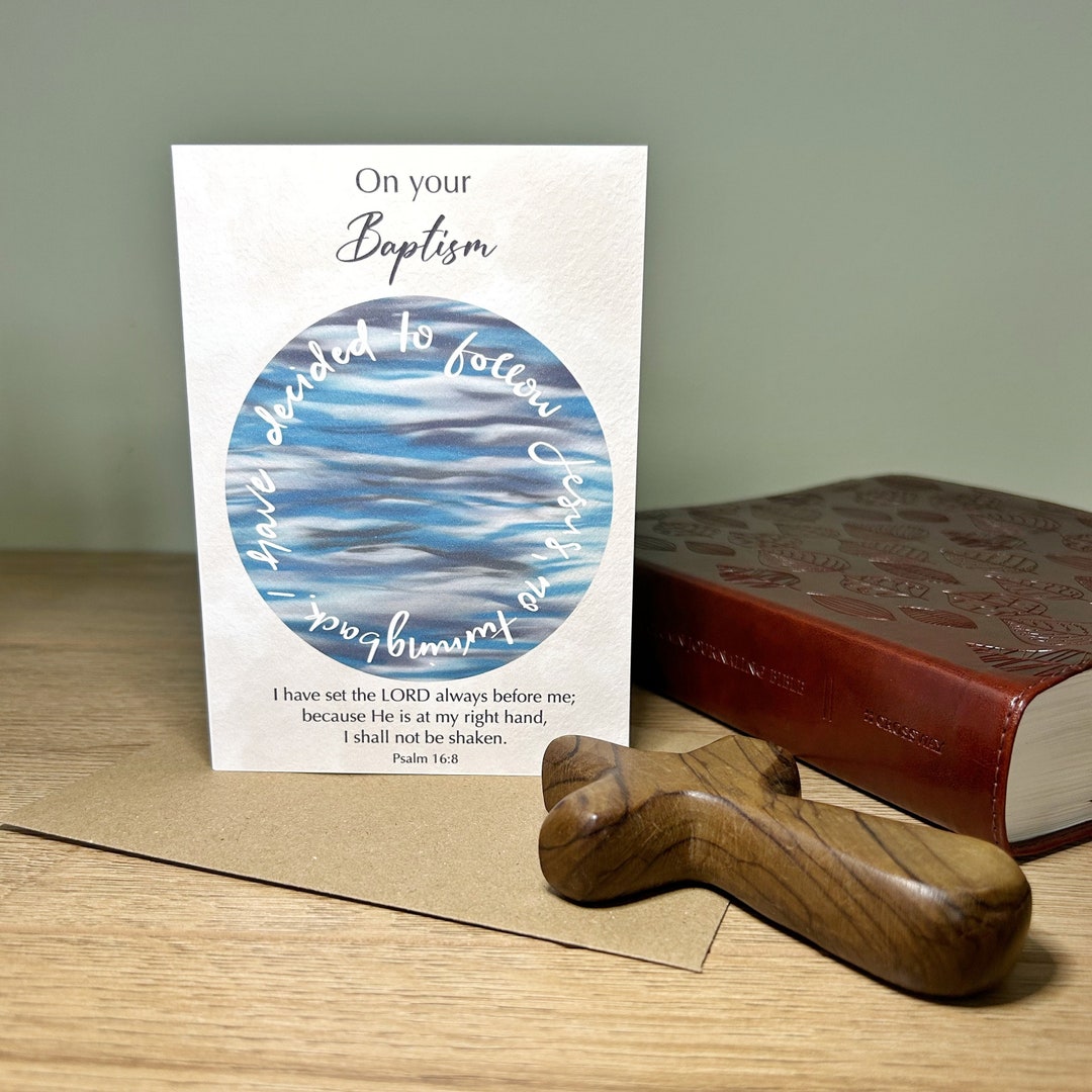 Personalised Baptism Card | Adult Baptism Card | Adult Baptism ...