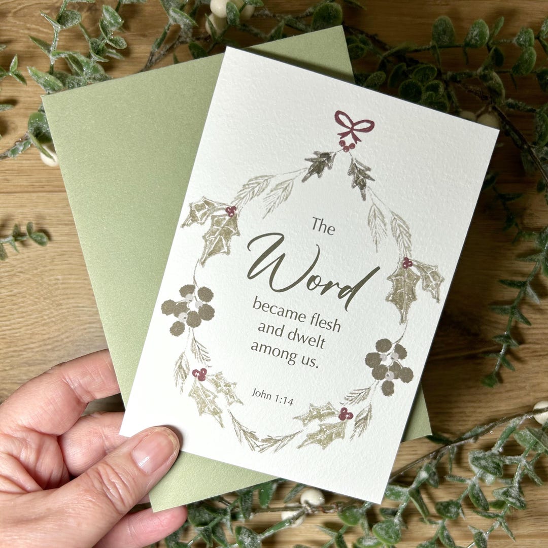 Christian Christmas Cards Set of Christmas Cards Christmas Card Set ...