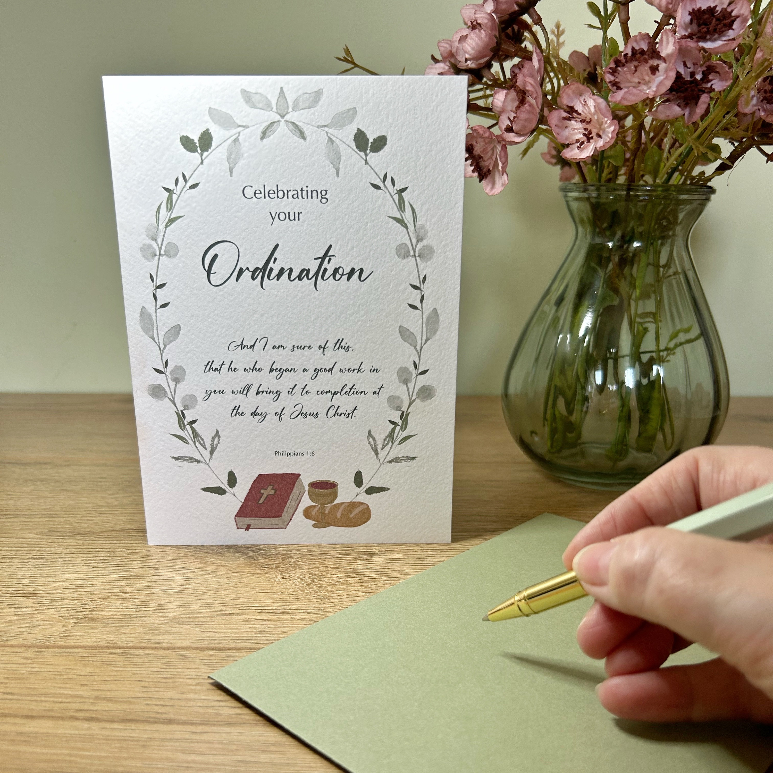 Ordination Card | Christian Ordination Card | Blessings on Your ...