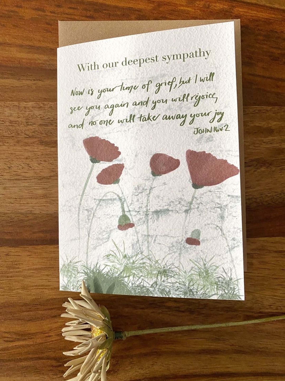 Sympathy Card Christian Sympathy Card Christian Greetings Card ...